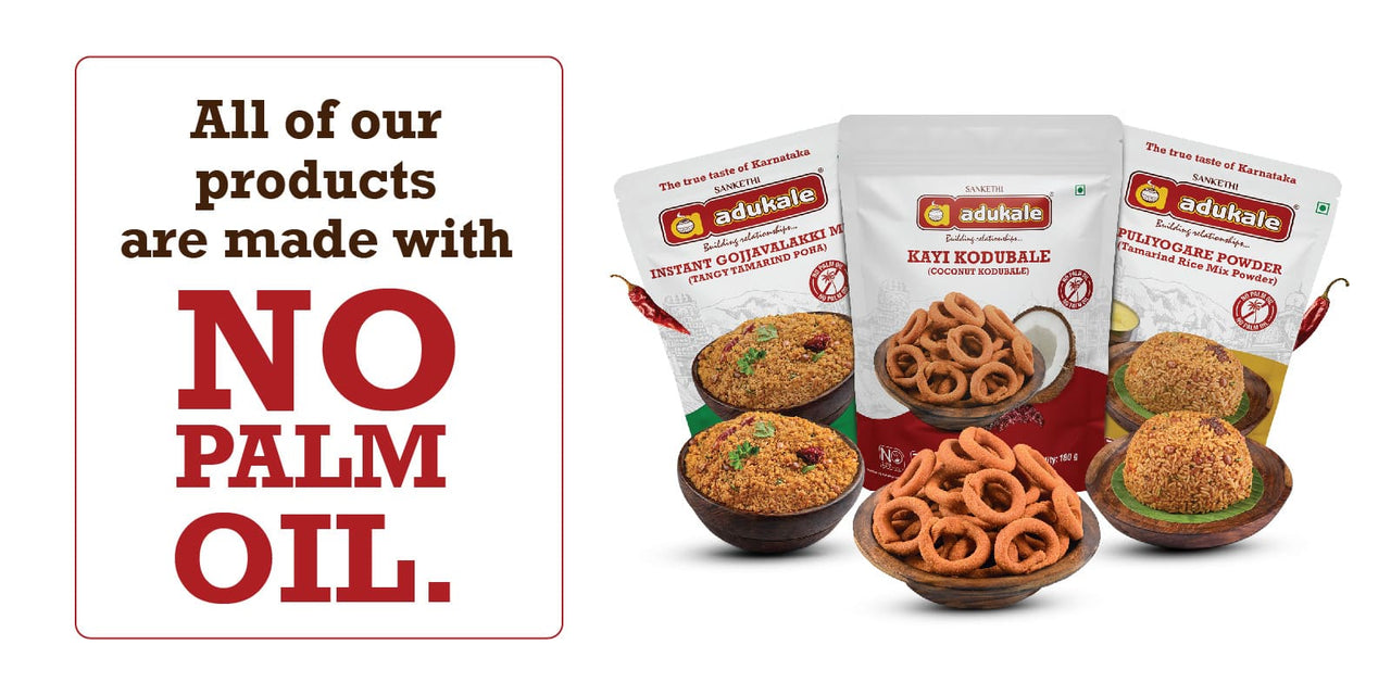 Adukale - The Taste of Sankethi Cuisine - Snacks, Instants, and More